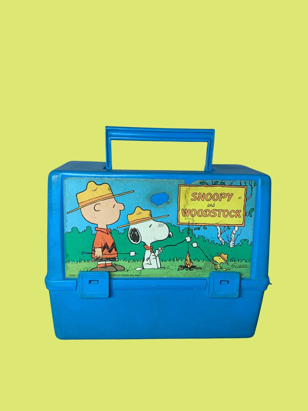 Vintage Charlie Brown Lunch Box snoopy and Woodstock - Etsy