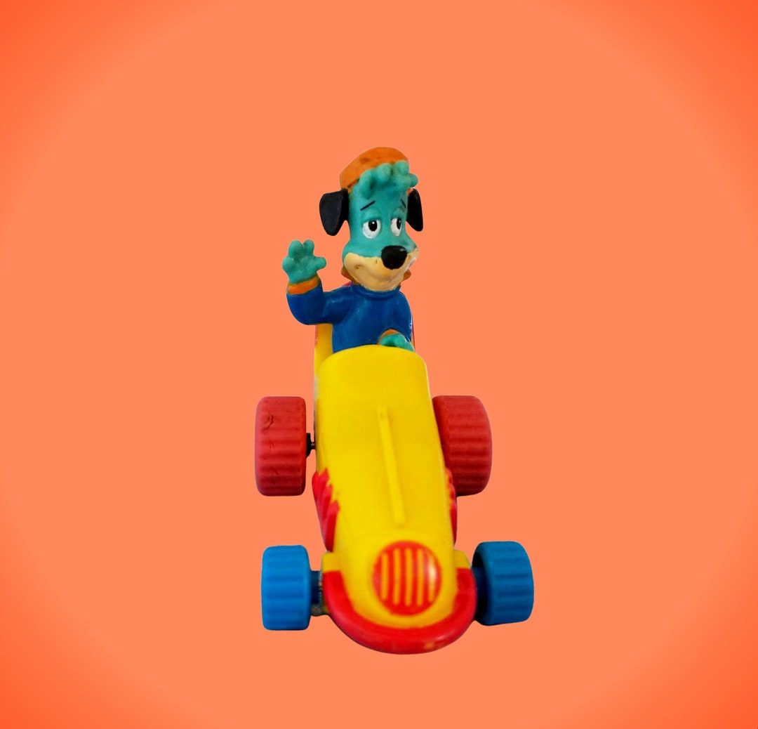 Vintage 1991 -cart Huckleberry Hound Car 2.5 Inch Rocket Beautiful Ears ...