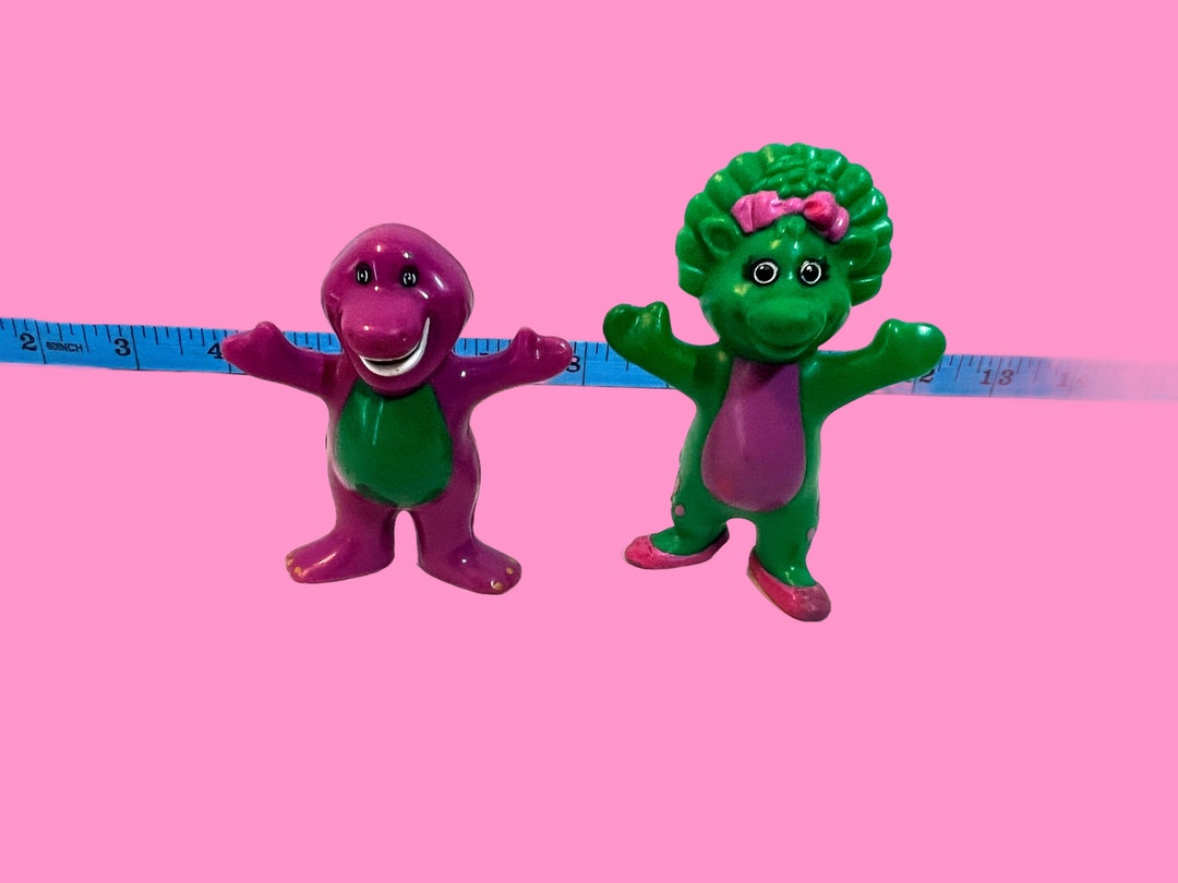 Vintage Barney Figurines Size 2-3 Inches Set of 2 - Etsy