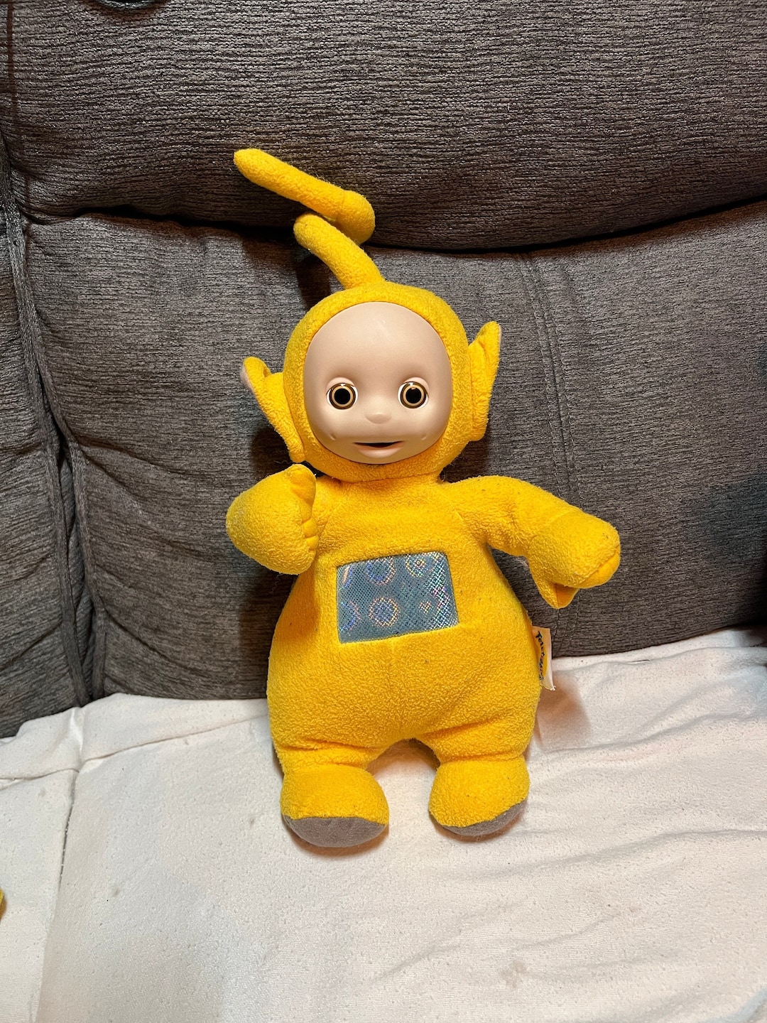 Vintage Teletubbies Yellow Lala Soft Toy Who Speaks in French 18 Inches ...