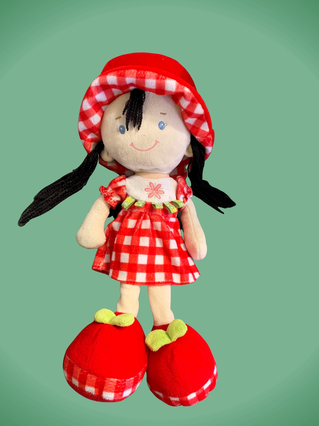 Vintage Emily Plush Doll 16 Inches Red - Etsy