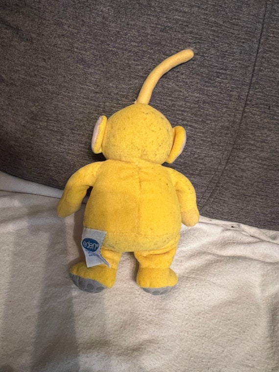 Vintage Teletubbies Laa Laa Plush LaLa Yellow Doll Belly Lights Up ...