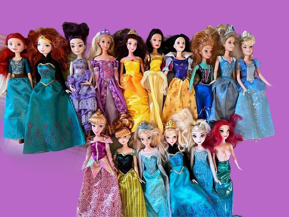 Disney Princess Dolls Set of 15 Etsy UK