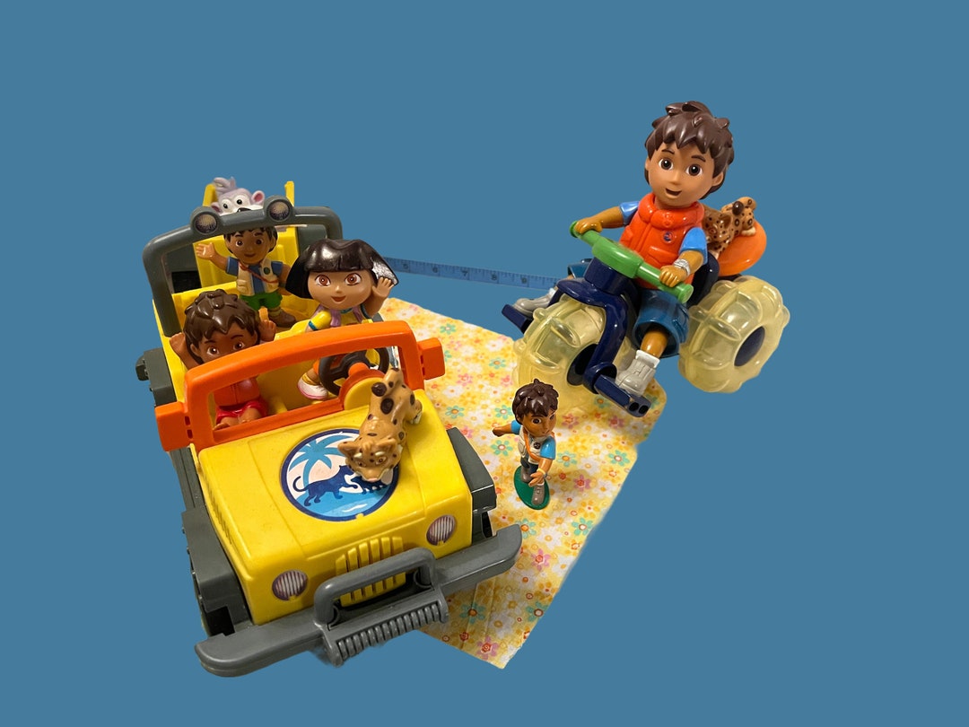 Dora the Explorer and Diego Figurines and Their Jungle Truck and ATV ...