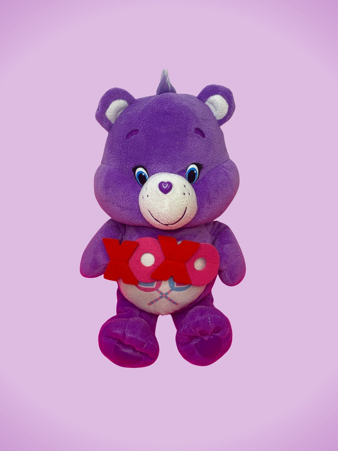 Cuddly Bear Violet Treat Heart Lollipop Vintage Original Care Bear 18 ...