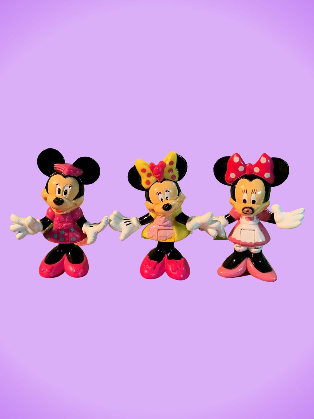 Minnie Mouse Pvc Original 3 Inches Set of 3 Figures - Etsy