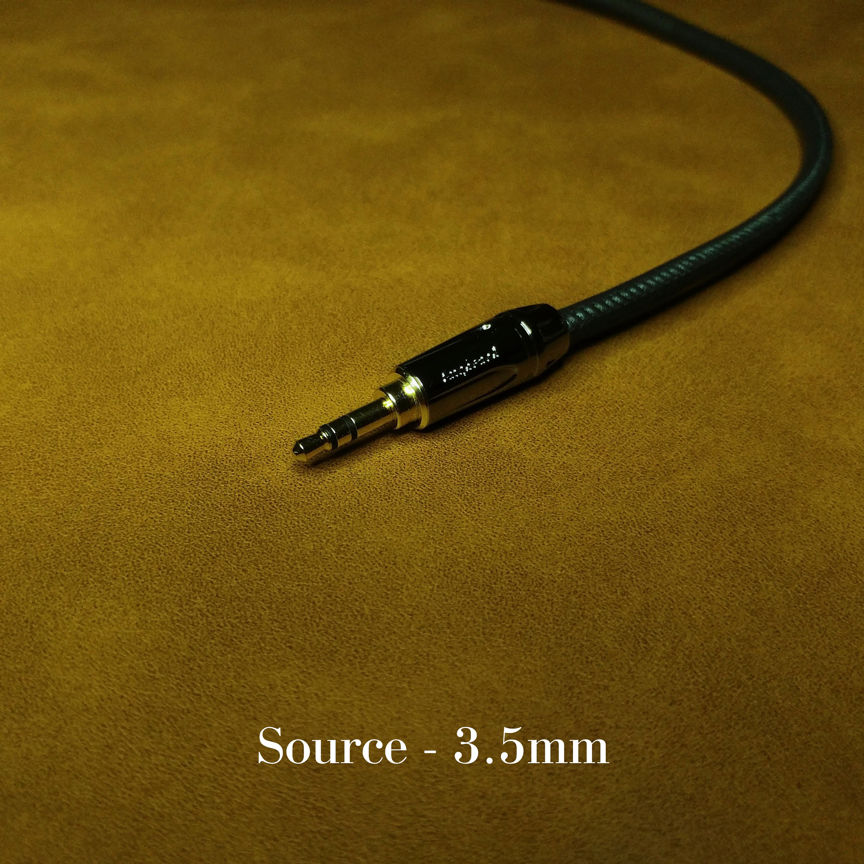 Audeze Dual 4 Pin Mini XLR Black Leather Custom Headphone Cable Air ...