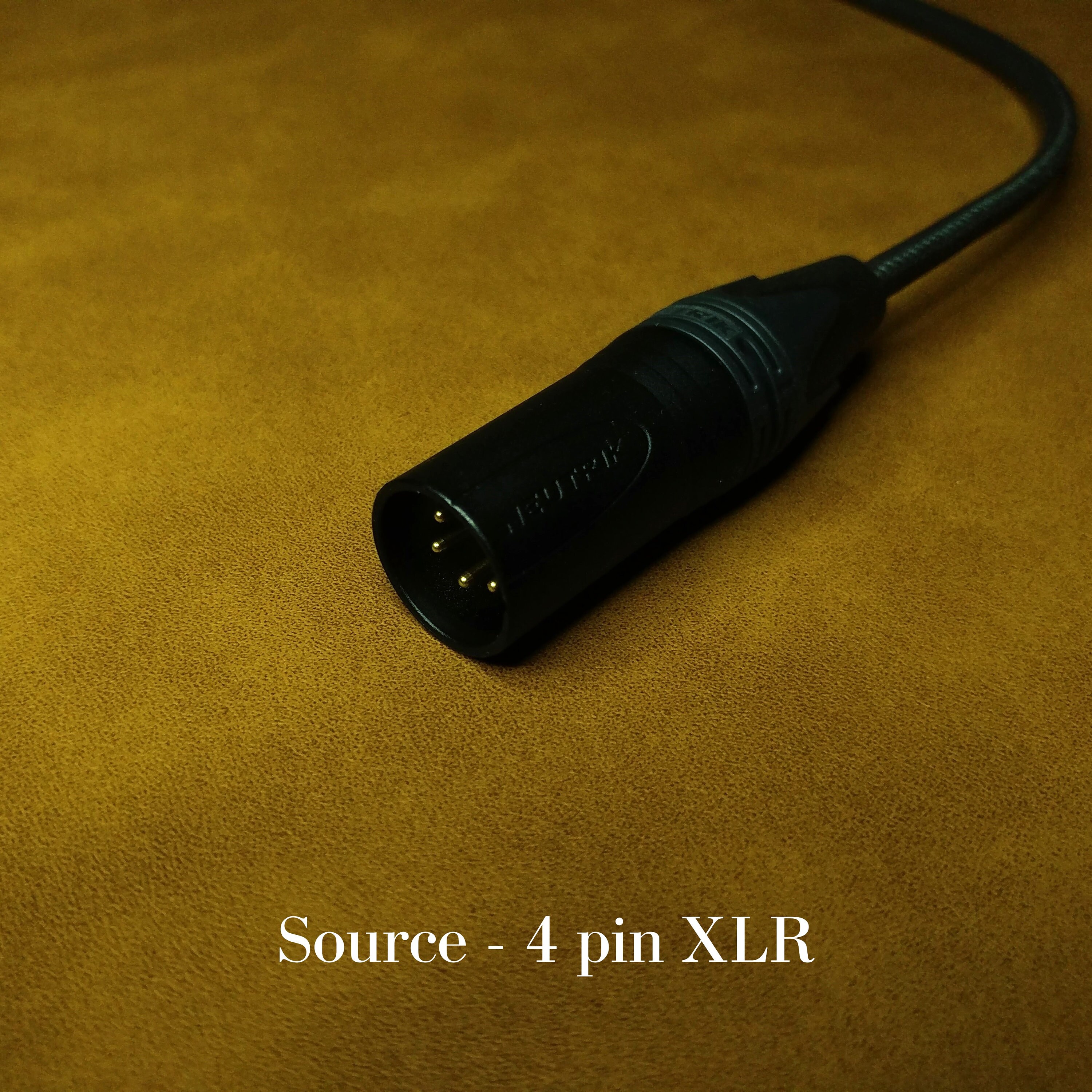 Audeze Dual 4 Pin Mini XLR Black Leather Custom Headphone Cable Air Plus - Etsy