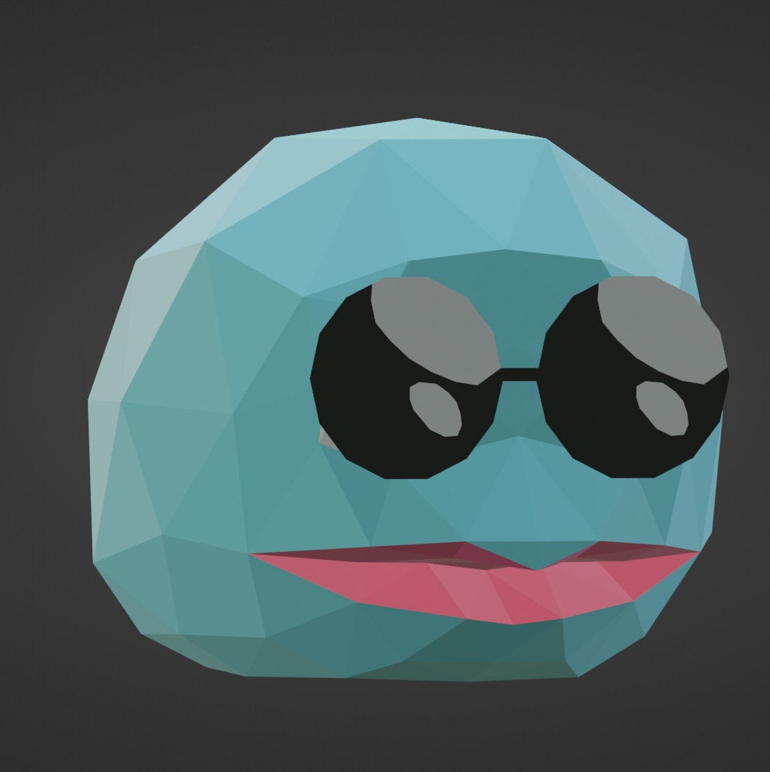 Template Squirtle Paper Craft Template, Instant Pdf Download, 3D Low ...