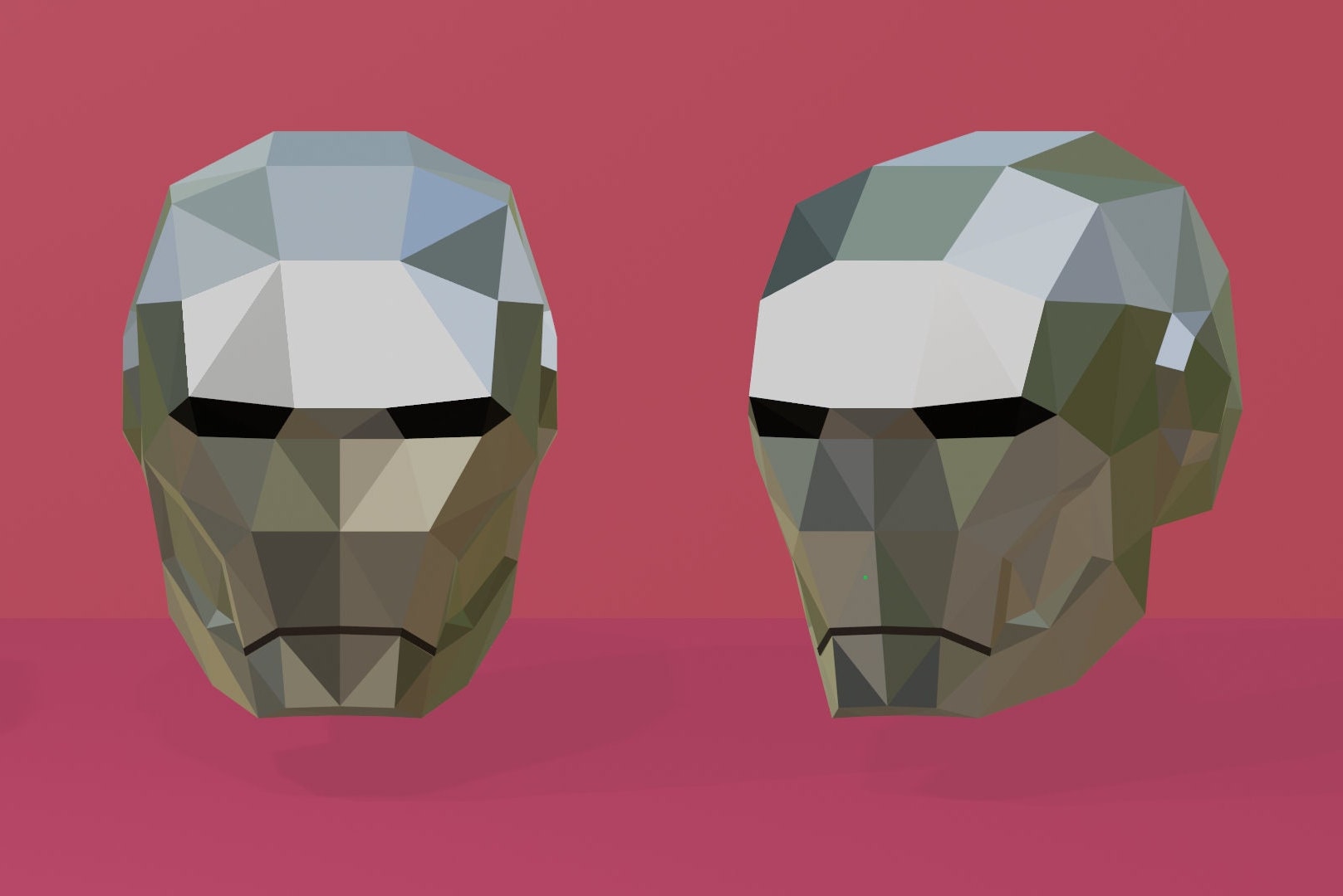 Template Iron Man Mask Paper Craft Template, Instant Pdf Download, 3D ...