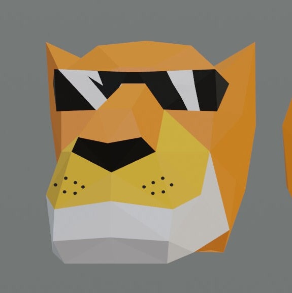 Template Cheetos Mask Paper Craft Template, Instant Pdf Download, 3D ...