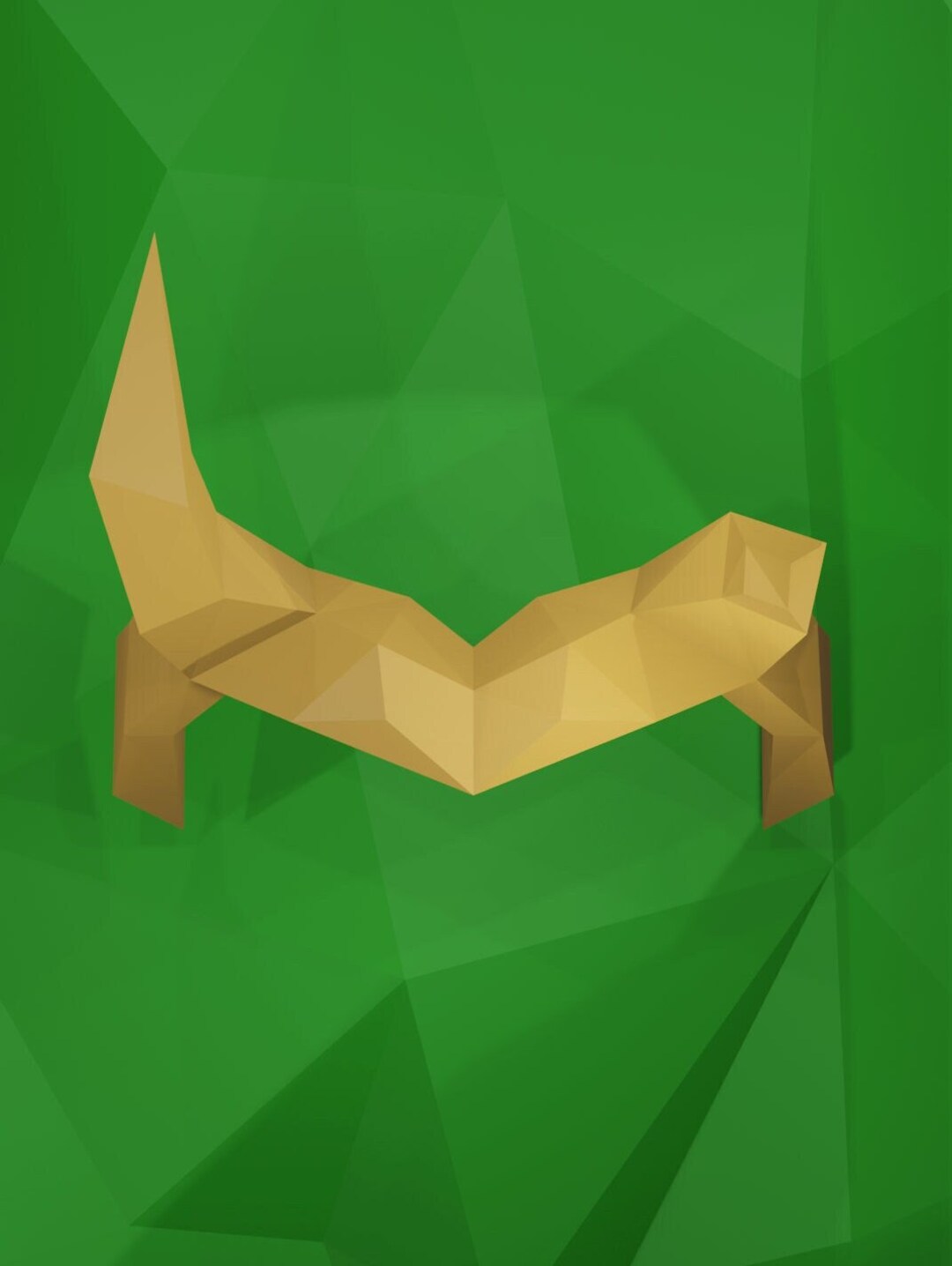Loki Mask Paper Craft Template, 3D Low Poly DIY (PDF Download) - Etsy