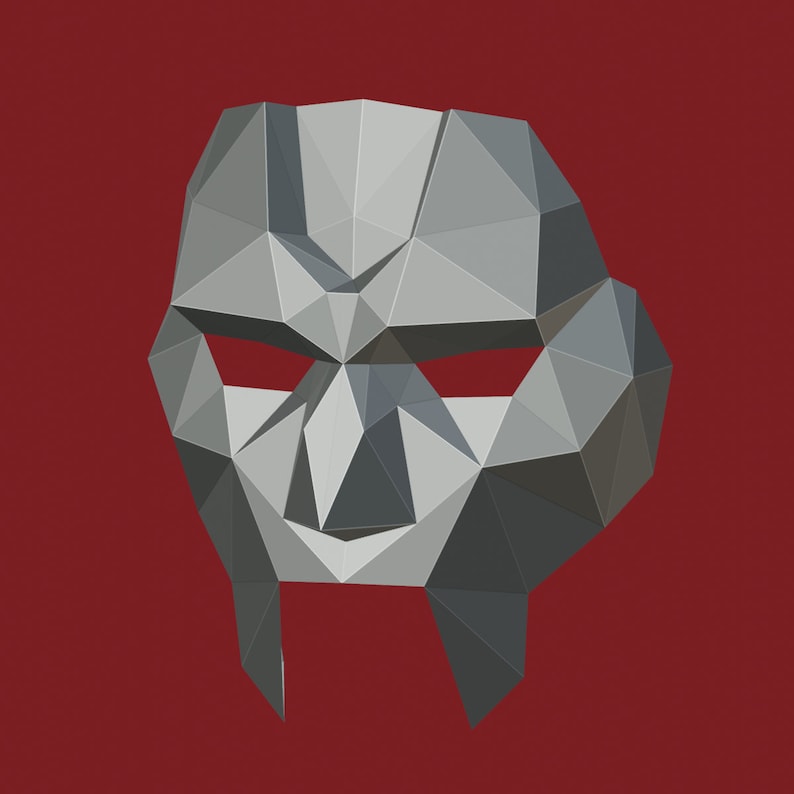 The Weeknd Template AFTER HOURS Mask Low Poly Paper Craft Template, Pdf ...