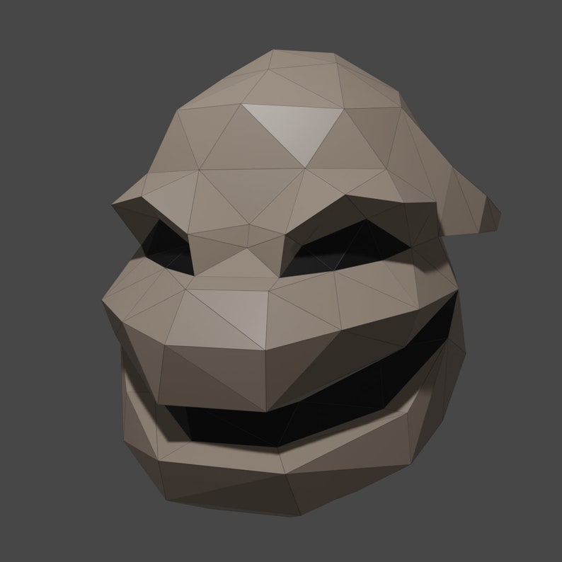 Oogie Boogie Papercraft Plantilla Pdf Descarga Instantánea, 3D Low Poly ...