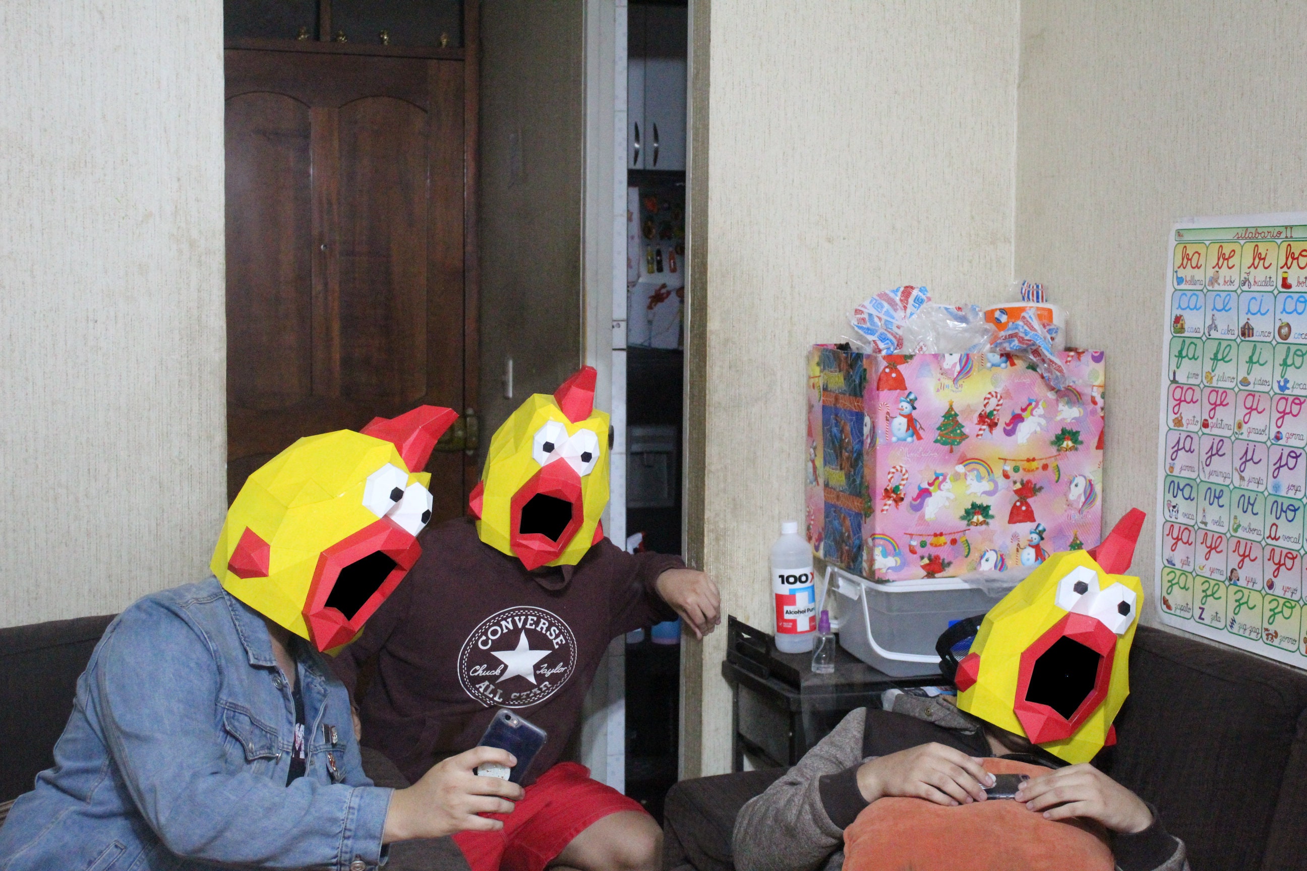 Chiken Mask Template Paper Craft Instant Pdf Download 3D - Etsy