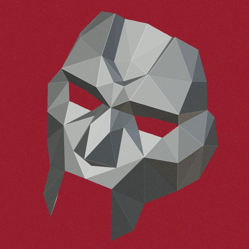 The Weeknd Template AFTER HOURS Mask Low Poly Paper Craft Template, Pdf ...