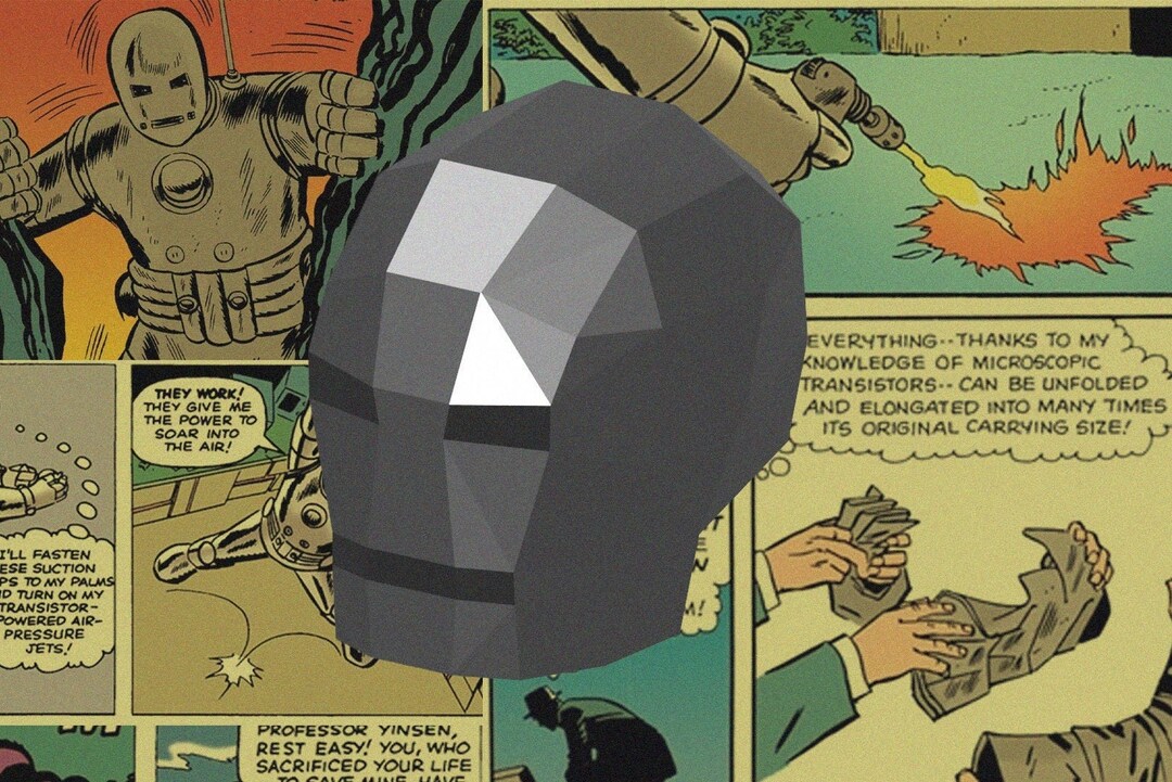 Low Poly Armored Hero Mask Papercraft Template | DIY 3D Paper Mask PDF ...