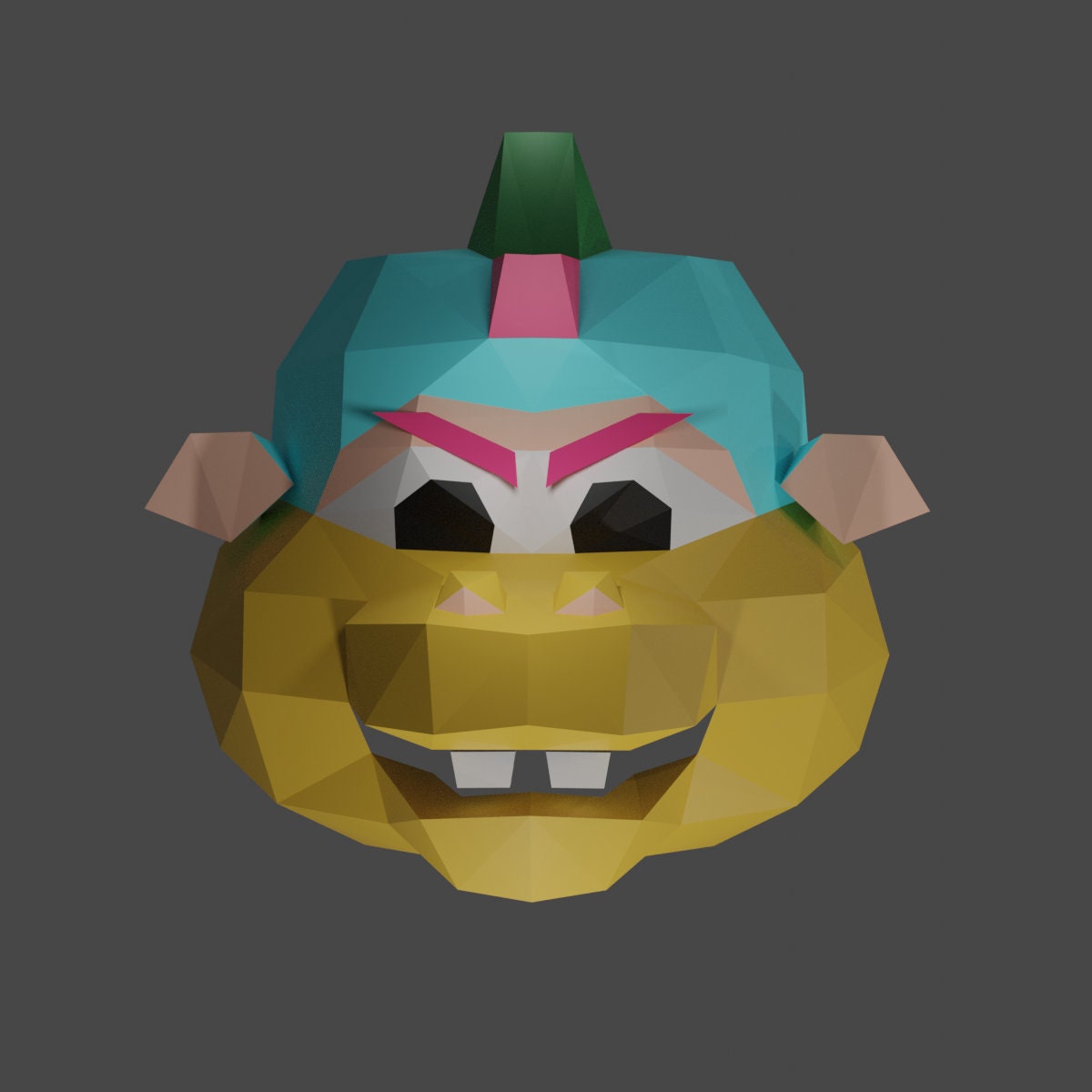Timothy Fnaf Mask Paper Craft Template, 3D Low Poly (PDF Download) - Etsy