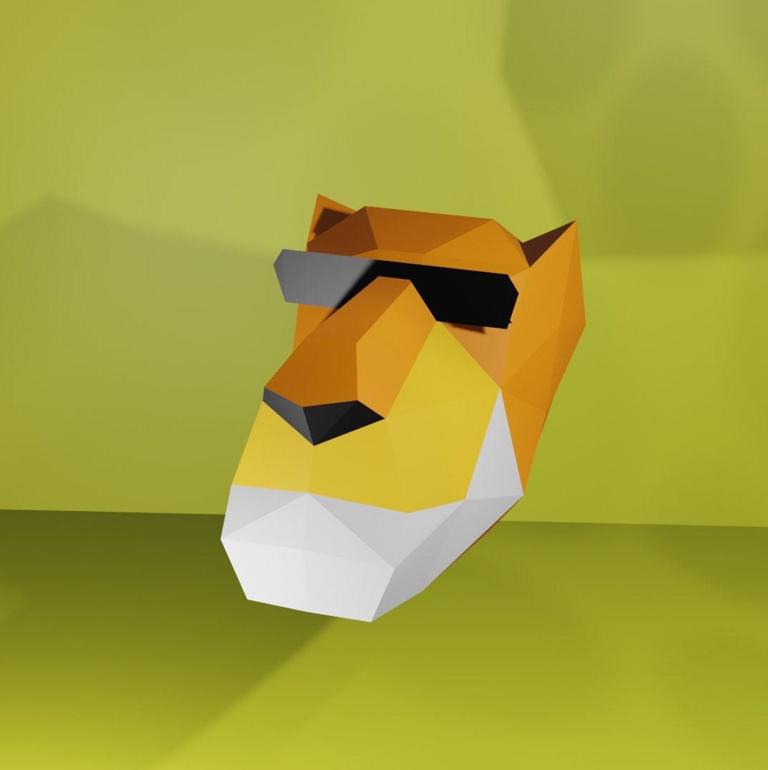 Template Cheetos Mask Paper Craft Template, Instant Pdf Download, 3D ...