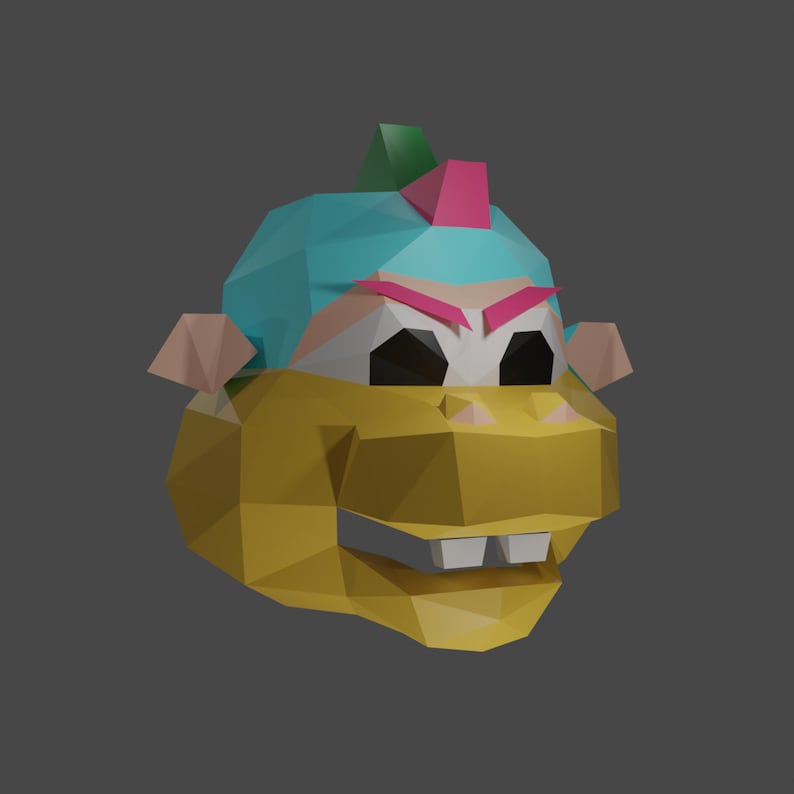 Timothy Fnaf Mask Paper Craft Template, 3D Low Poly (PDF Download) - Etsy