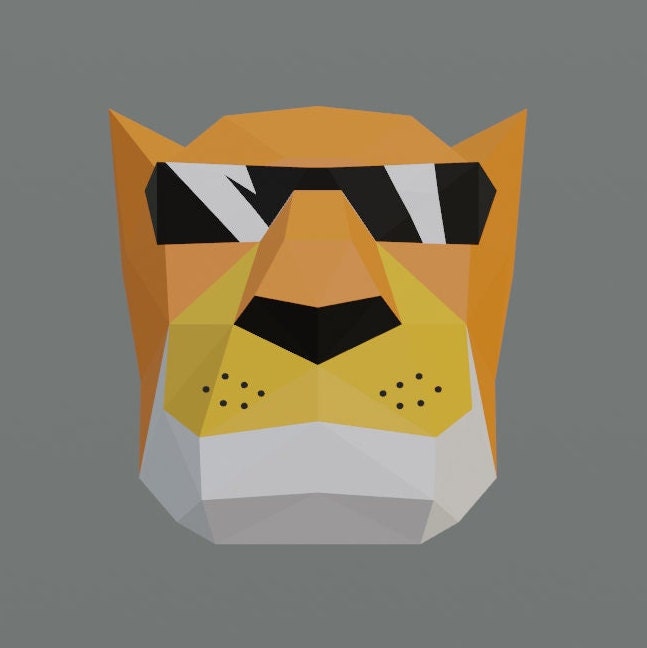 Template Cheetos Mask Paper Craft Template Instant Pdf - Etsy