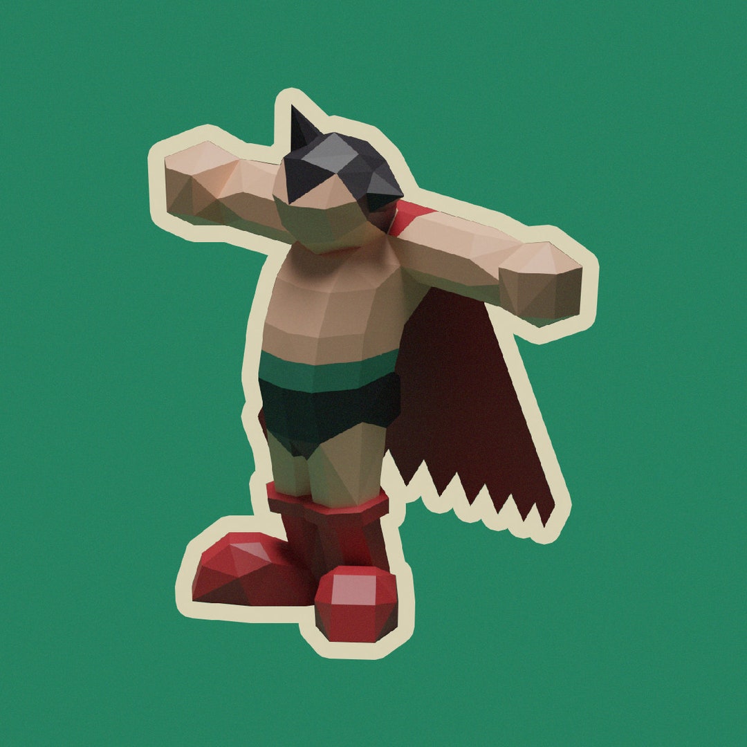 DIY Astro Boy Superhero PDF Templates: Create Your Own 3D Characters ...