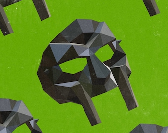 Mf Doom Mask Template - Etsy