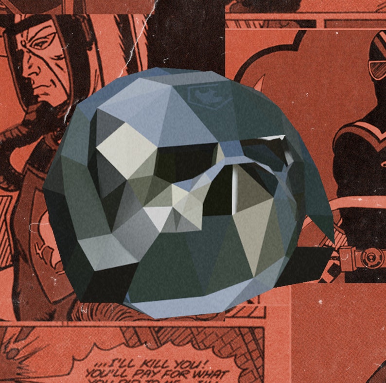 Peace Maker Template Paper Craft Template, Instant Pdf Download, 3D Low ...