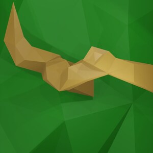 Loki Mask Paper Craft Template, 3D Low Poly DIY (PDF Download) - Etsy