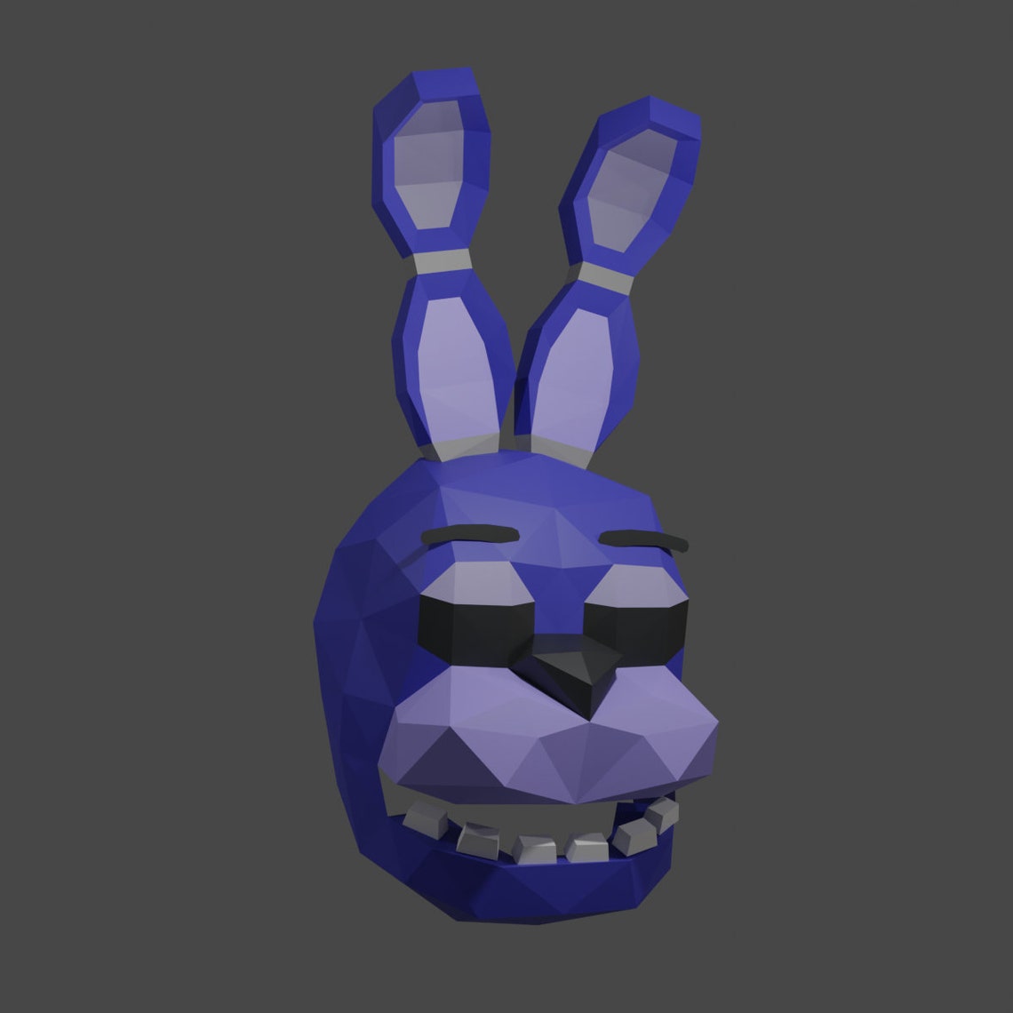 Template Bonnie Fnaf Mask Paper Craft Template , Instant Pdf Download ...