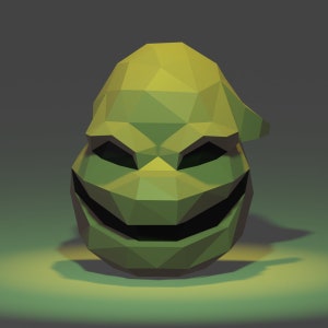 Oogie Boogie Papercraft Plantilla Pdf Descarga instantánea, 3D Low Poly ...