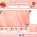 Twitch Cute Rose Screen Overlay / Streamer Graphics / Kawaii / Pastel ...