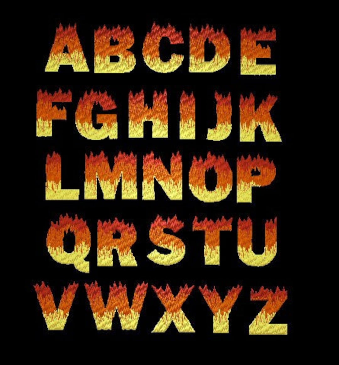 Embroidery Flame Font 26 Uppercase Letters In 3 Colours 2 Sizes 2 5cm embroidery-flame-font-26-uppercase-letters-in-3-colours-2-sizes-2-5cm