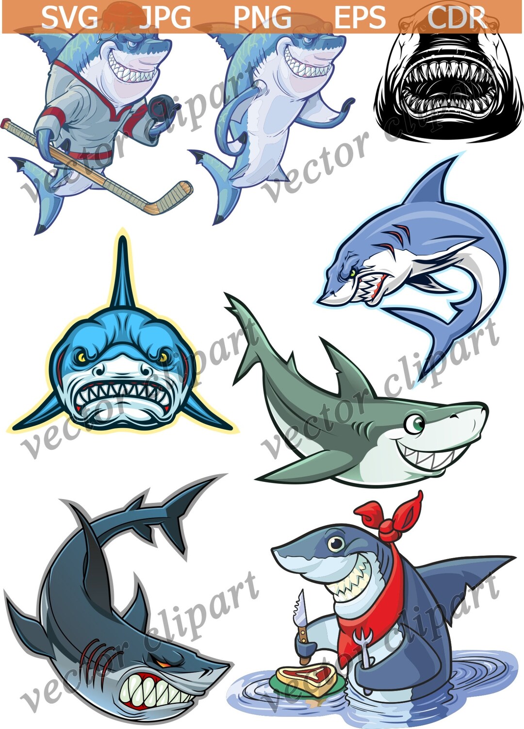 Shark SVG Shark Clipart Shark Svg Files Shark Vector Cut - Etsy Australia