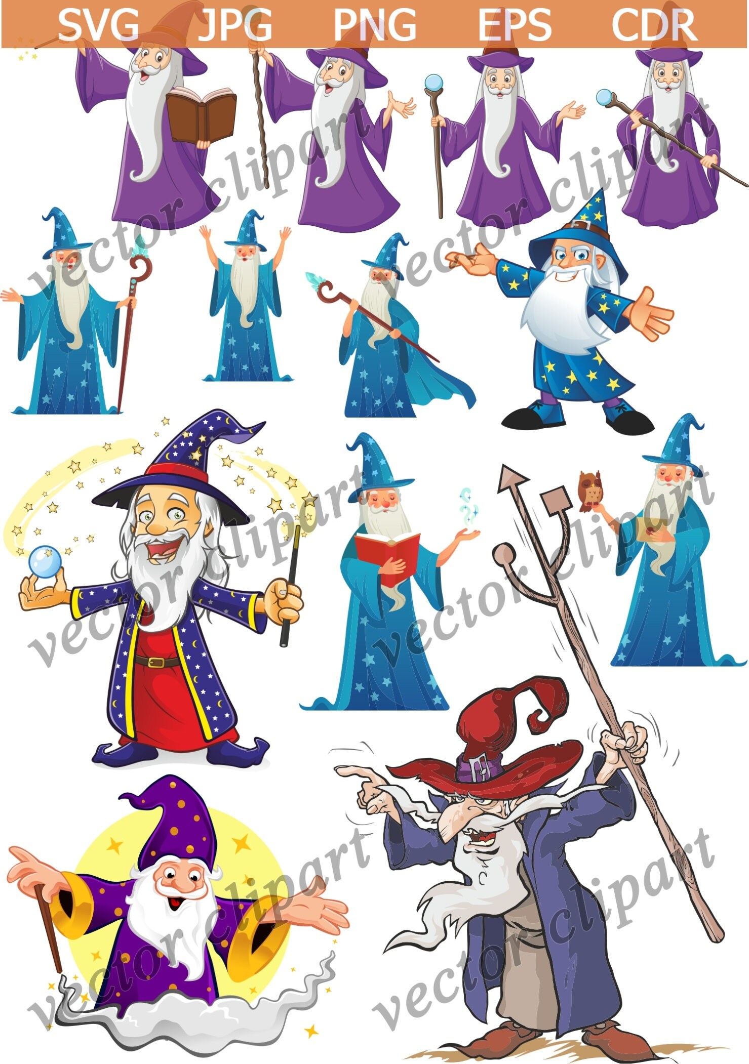 Svg for Cricut Dxf HP Svg Fantasy Wizard SVG Cute Christmas Wizard SVG ...