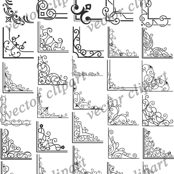 Corners Silhouette - Etsy