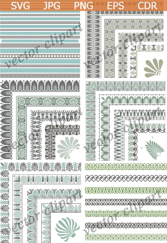 Borders SVG Borders clipart Borders svg bundle Borders - Etsy