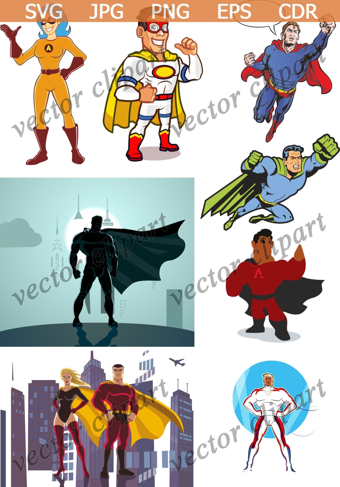 Superhero SVG Superhero Clipart Shirt Svg Superhero Vector - Etsy