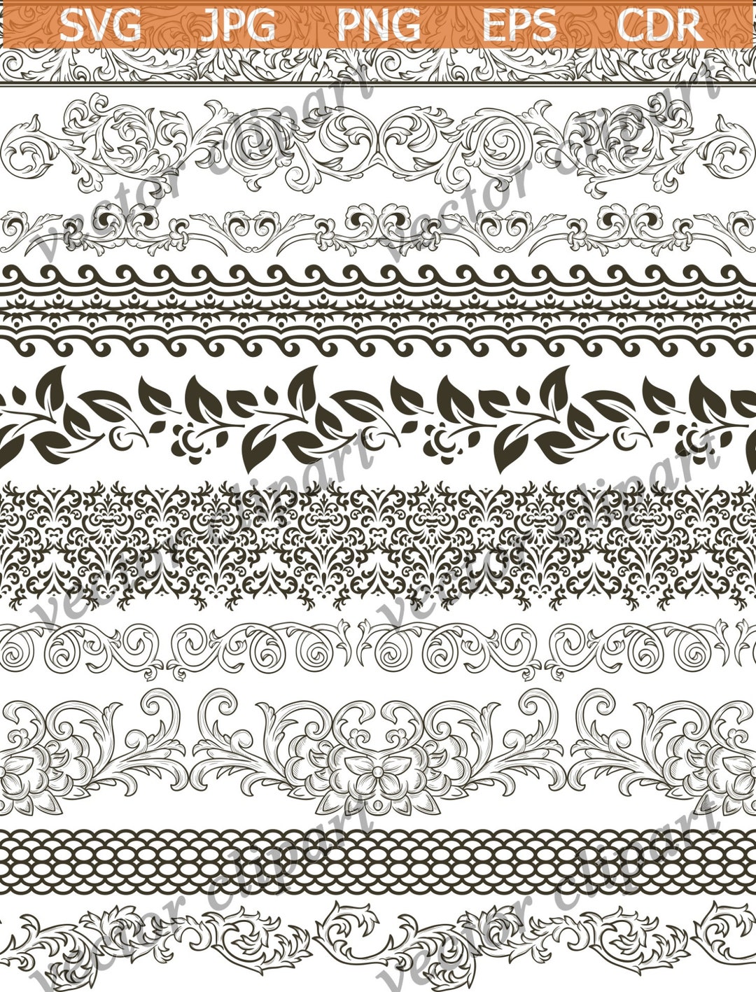 Borders SVG Borders Clipart Borders Shirt Svg Borders - Etsy Finland