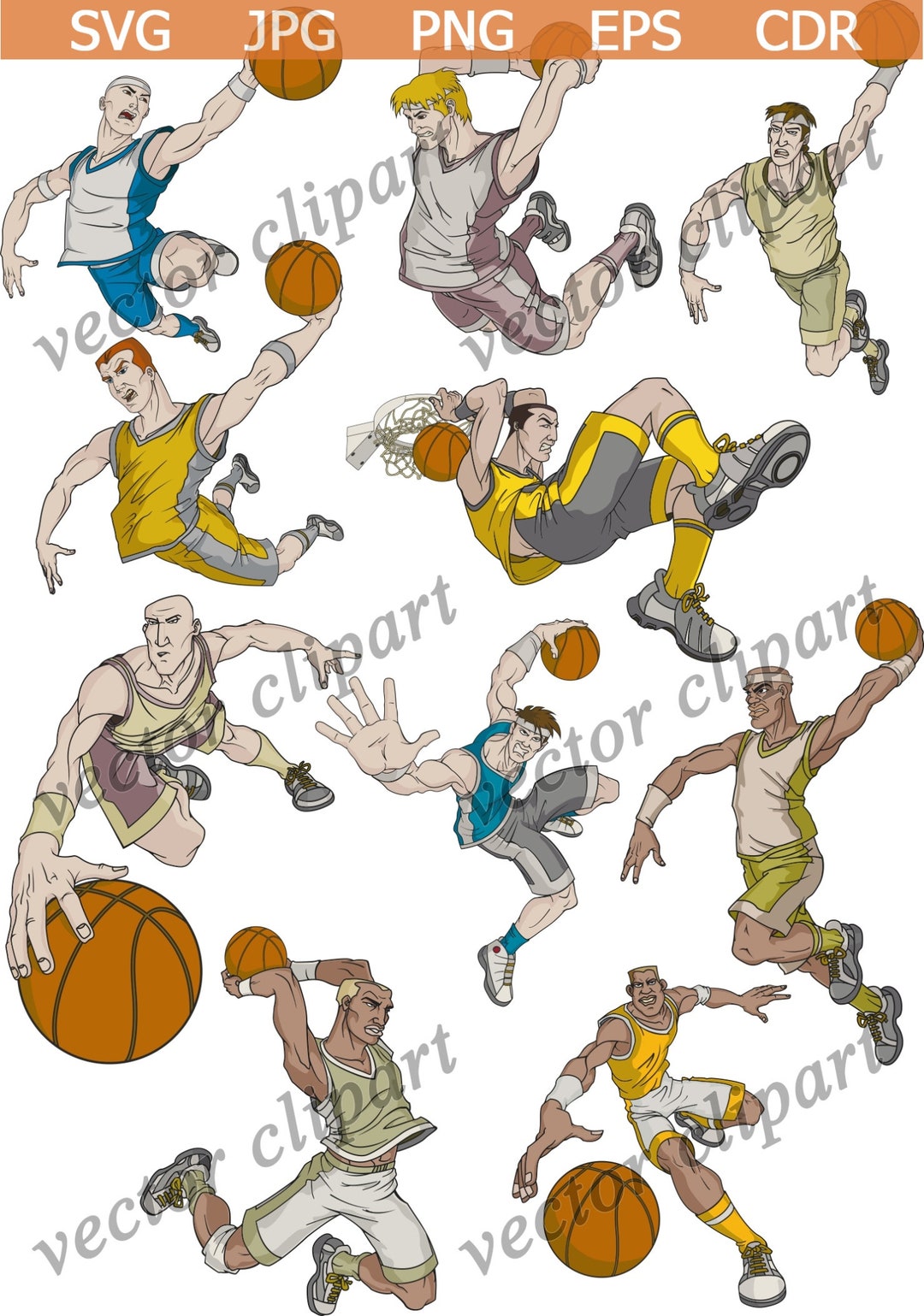 Basketball SVG Basketball Clipart Svg Files Basketball - Etsy