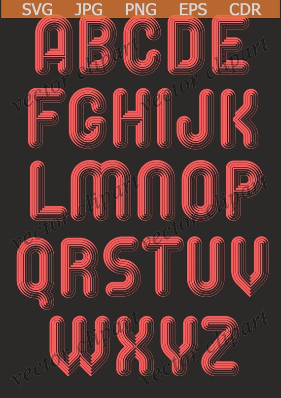 Alphabet SVG Alphabet clipart Alphabet svg cut Alphabet | Etsy