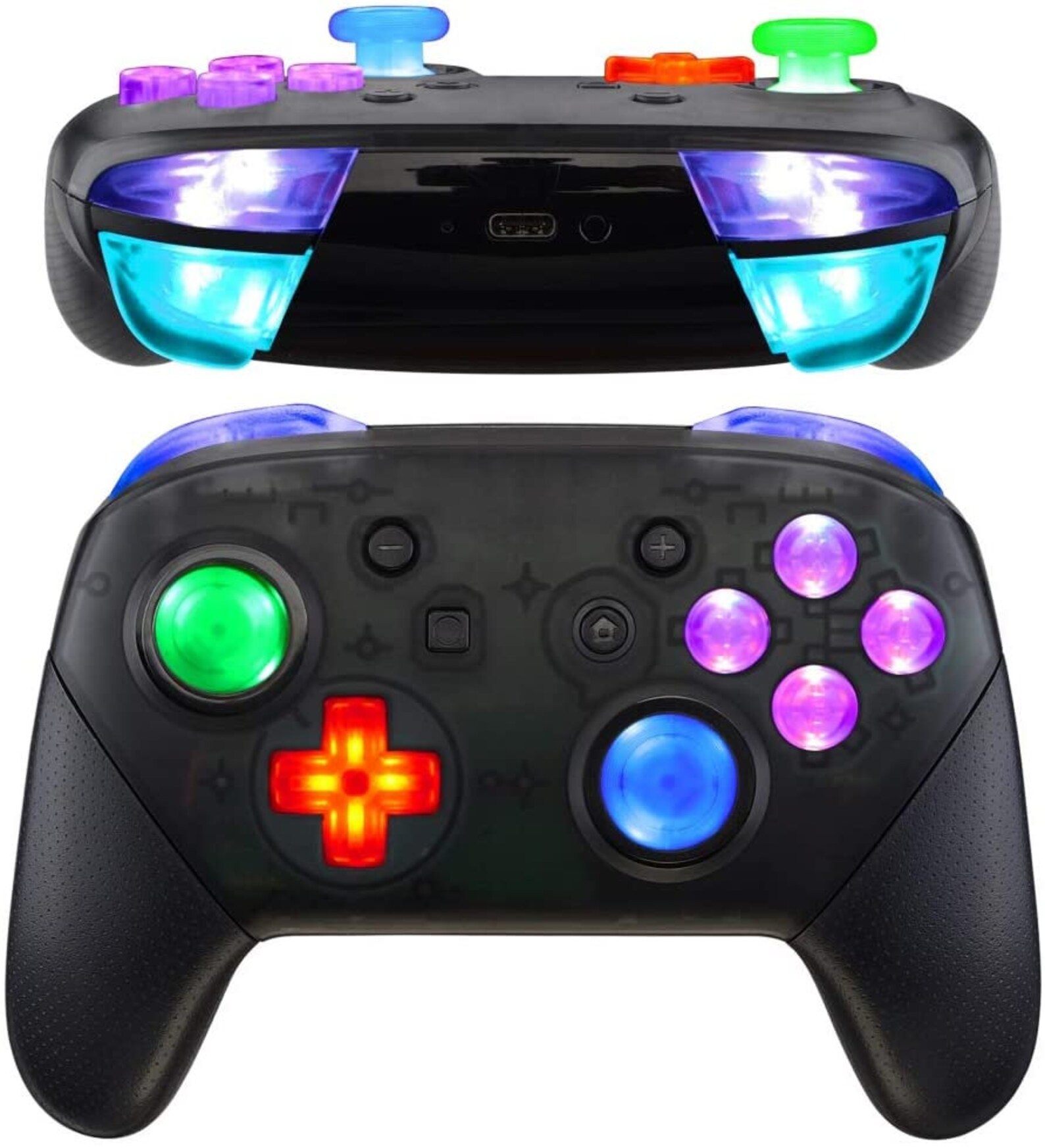 Custom Modded LED Nintendo Switch Pro Controller - Etsy