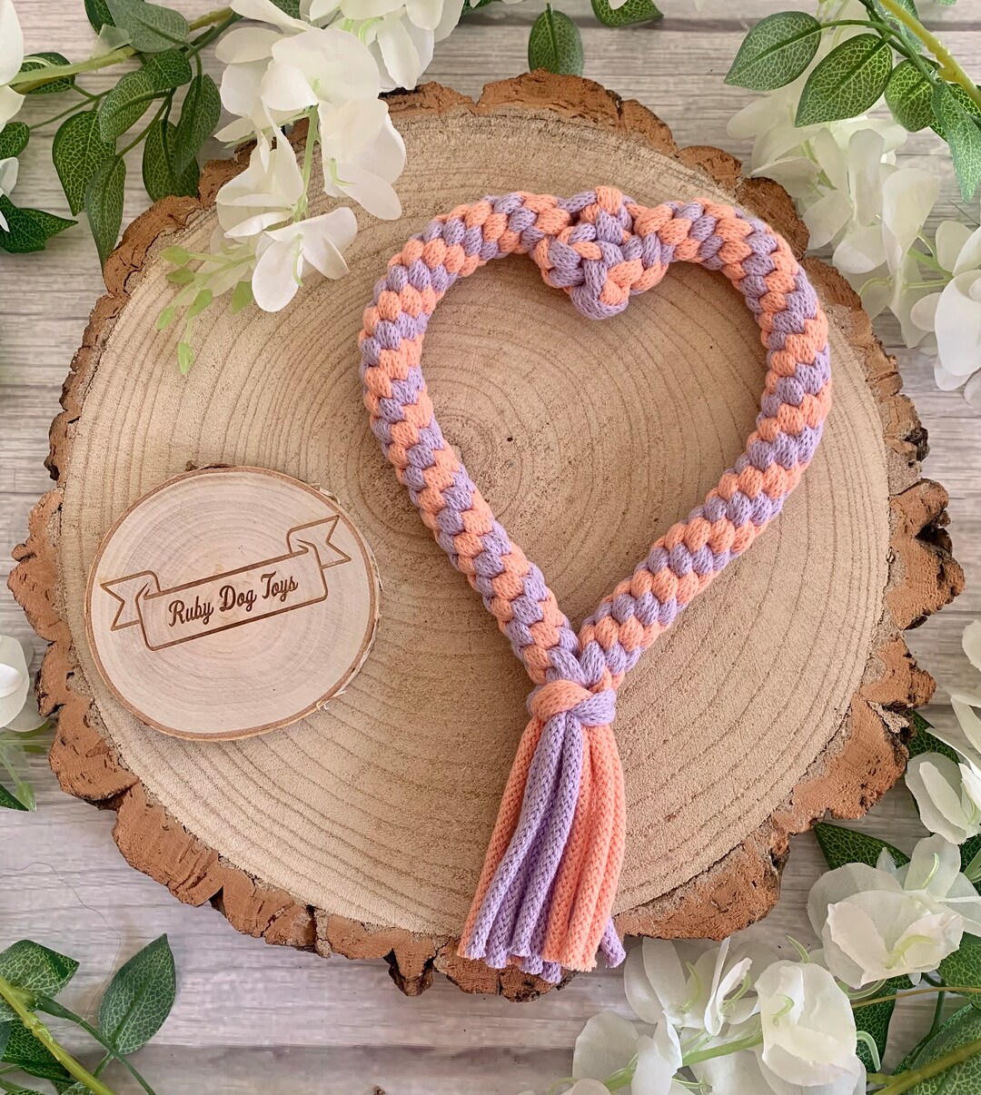 Heart Tug Toy Dogs Dog Toy Tug Toys Heart Handmade UK Made to Order ...