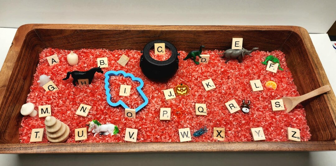 Interactive Alphabet Sensory Play Set for Children WITH CONTAINER - Etsy