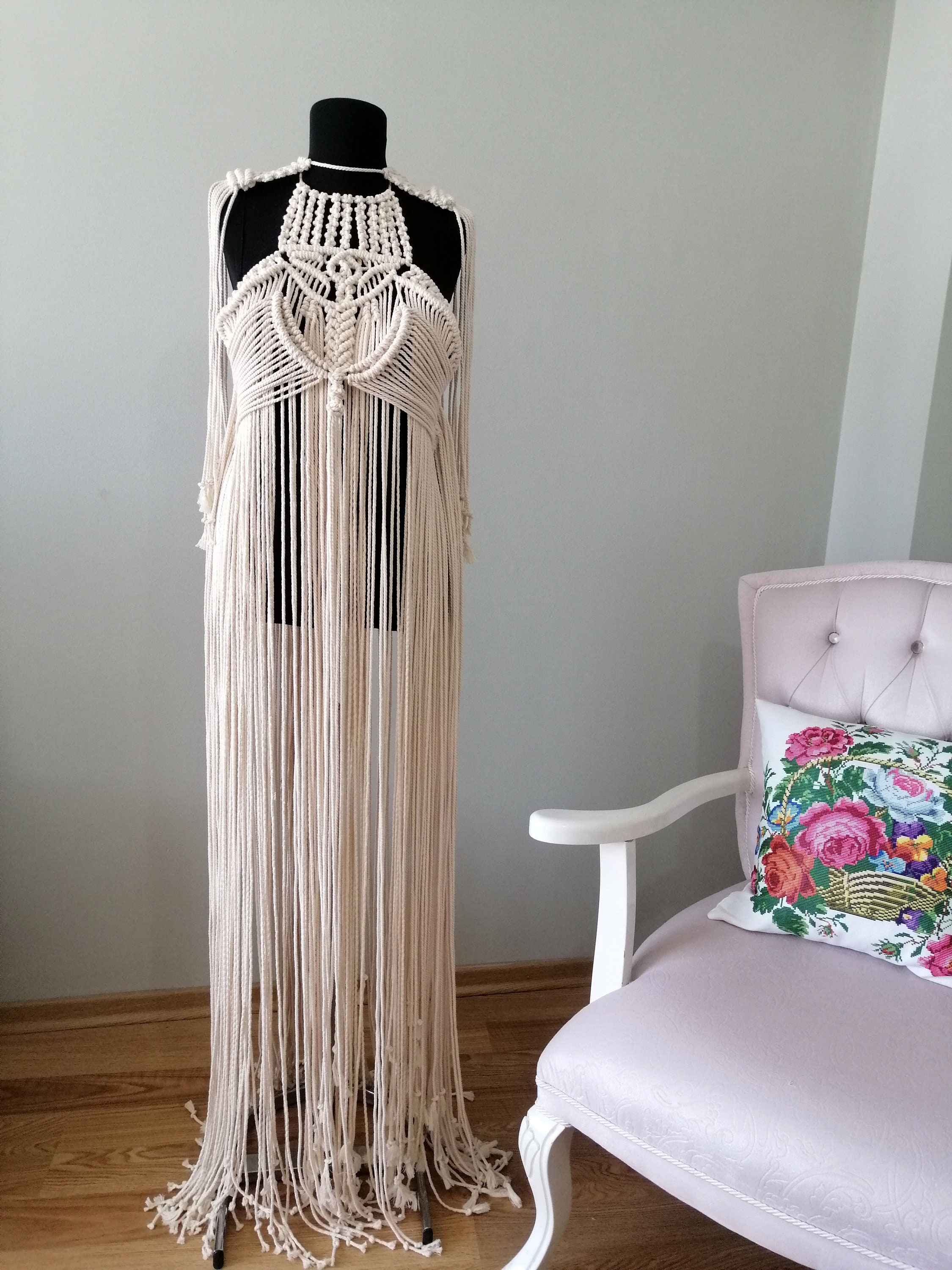 MACRAME FASHİON DRESS - Etsy