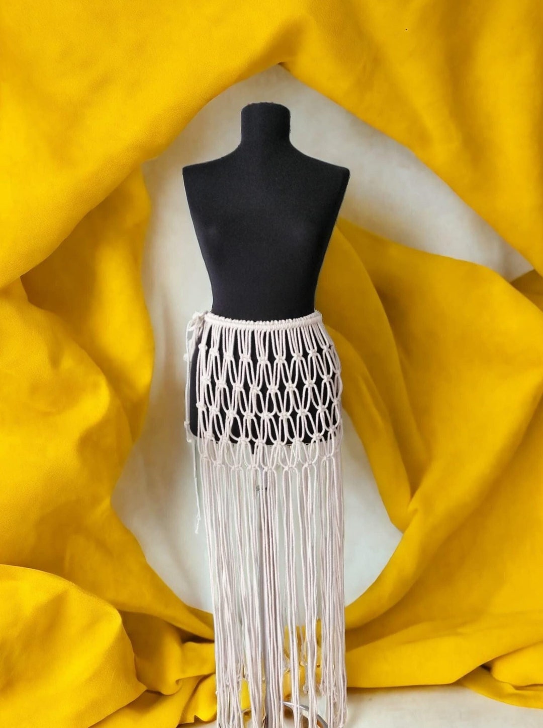 Macrame Skirt, Macrame Long Skirt, Festival Wear, Macrame Cowboy Skirt ...