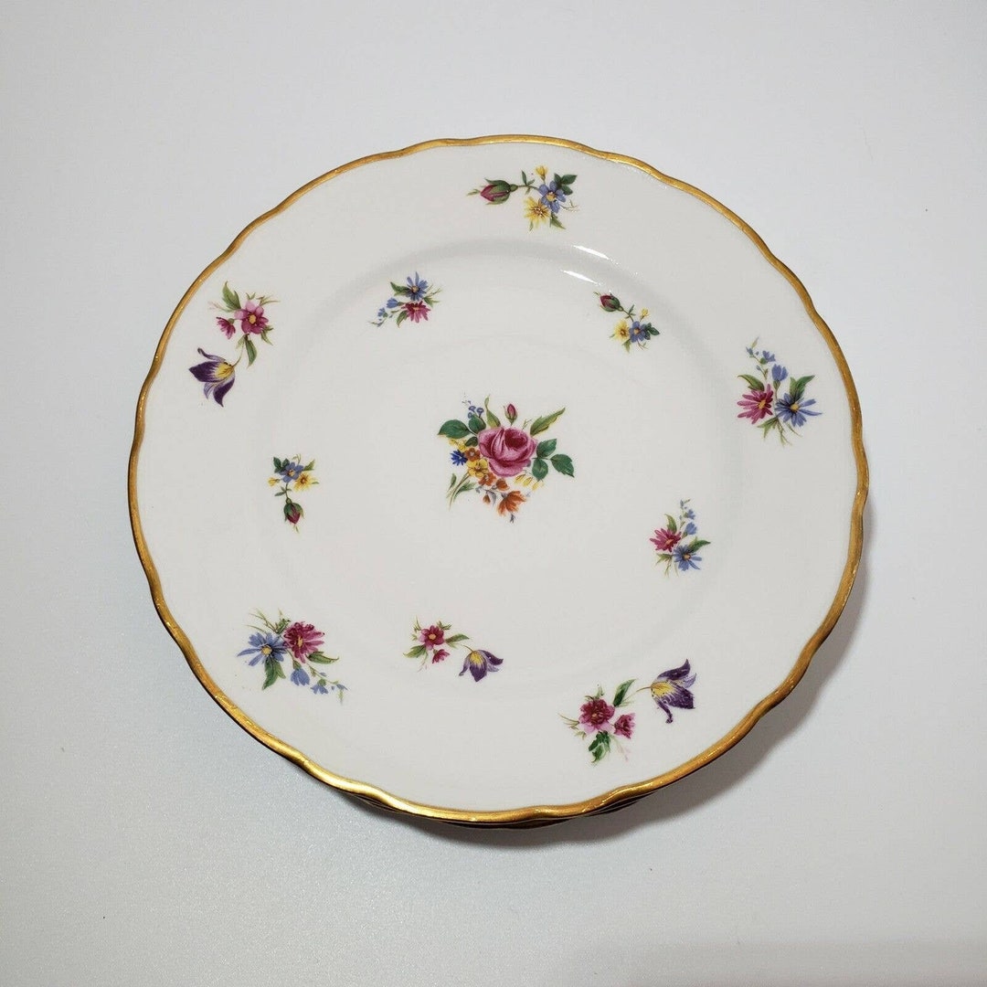 4 Salad Plates Winterling Meissen Garden Oscar Schaller - Etsy