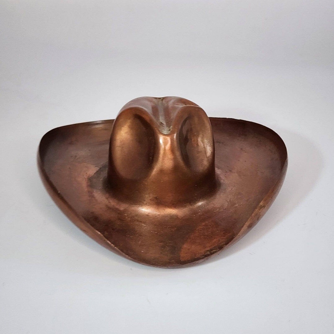 Vintage Copper Western Cowboy Hat Ashtray - Etsy