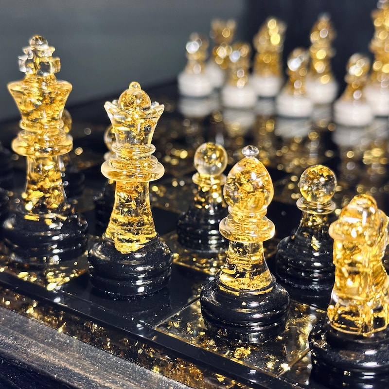 Epoxy Resin Chess Board - Etsy
