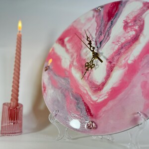 Luxury Epoxy Resin Clock, Unique Hand Made Clock With Epoxy Art, Epoxy ...